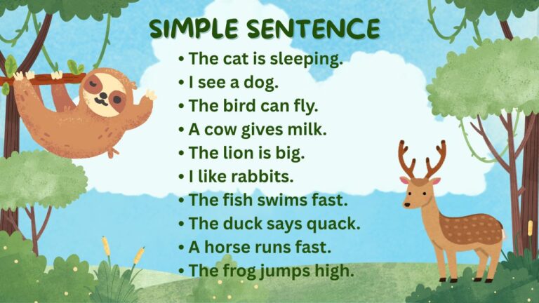 100 Examples of Simple Sentences for Grade 2 in English – blogisfun.com